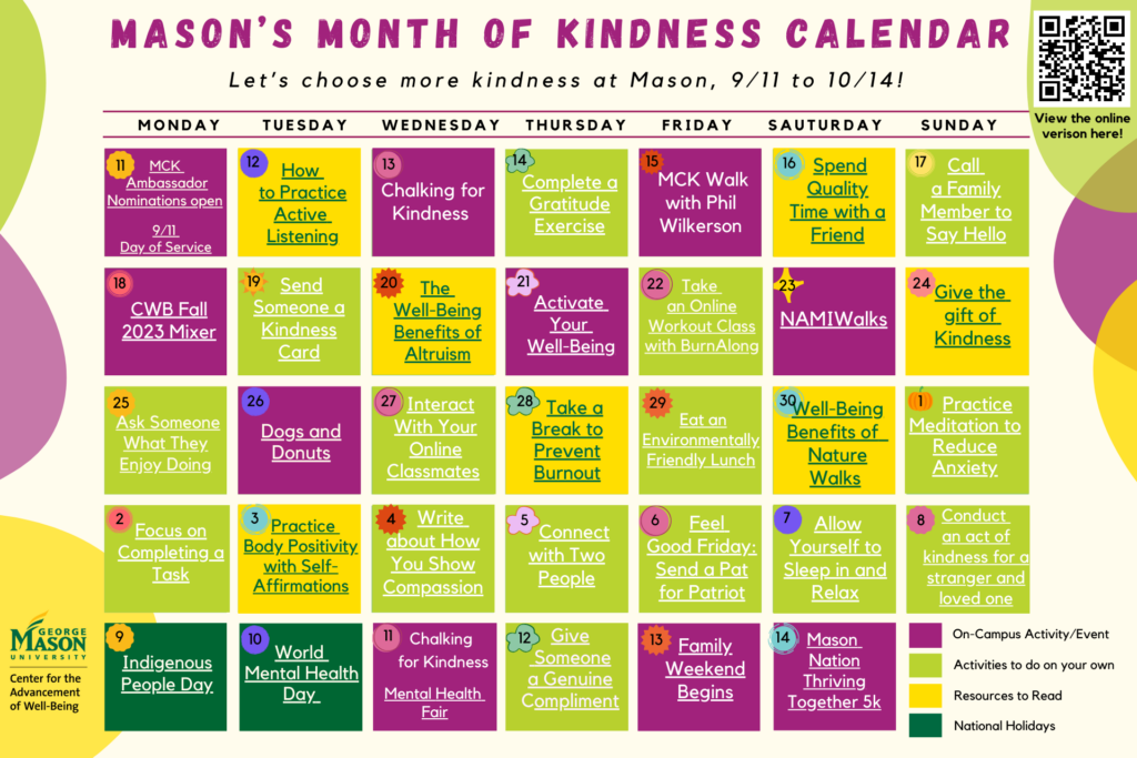 Kindness - Center for the Advancement of Well-Being